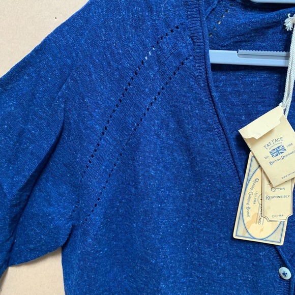 Fat Face | Sweaters | Fat Face Womens Rose Cardigan 34 Sleeve Sweater ...